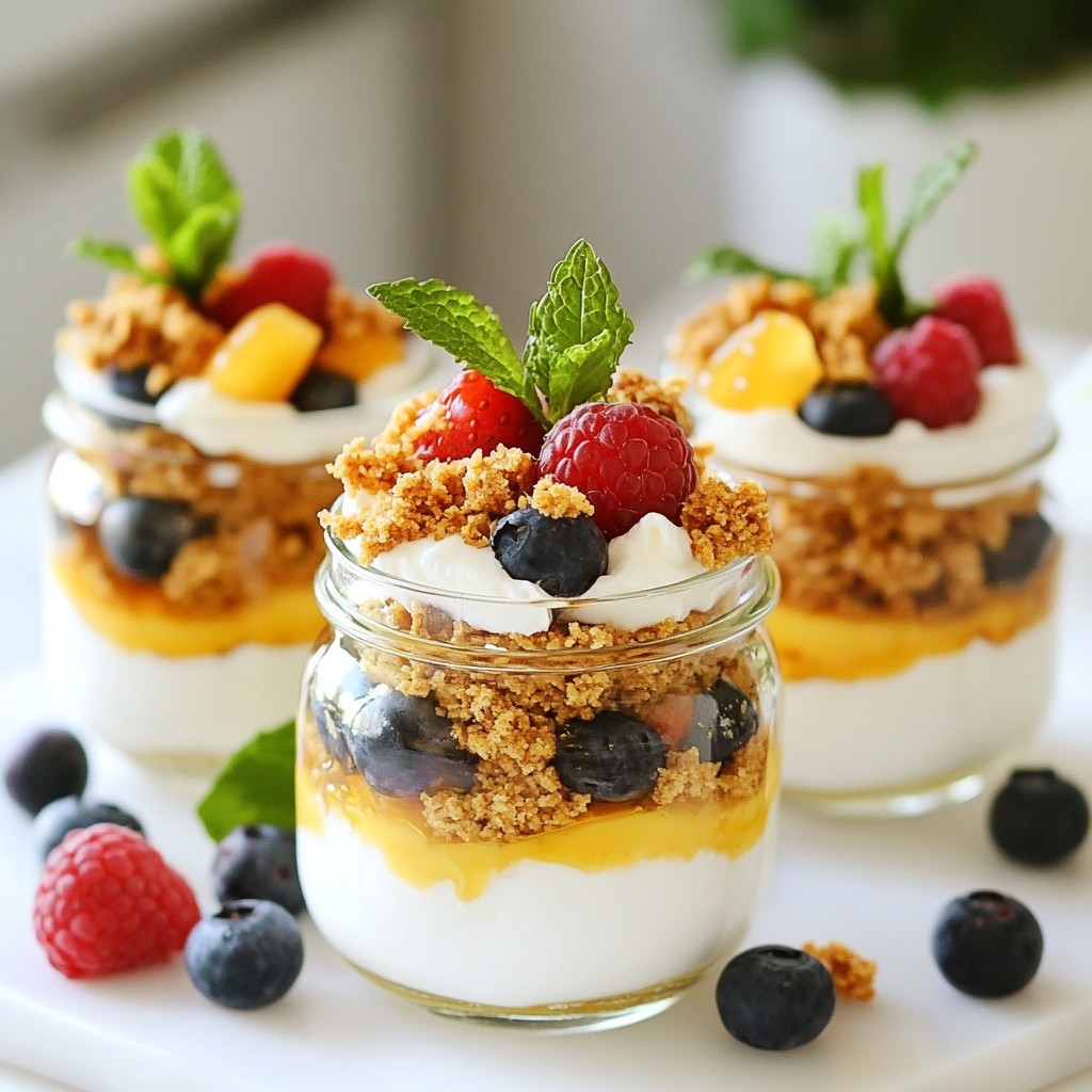 Berry Cheesecake Mason Jar Parfaits Quick and Easy Treat - Recipe Website