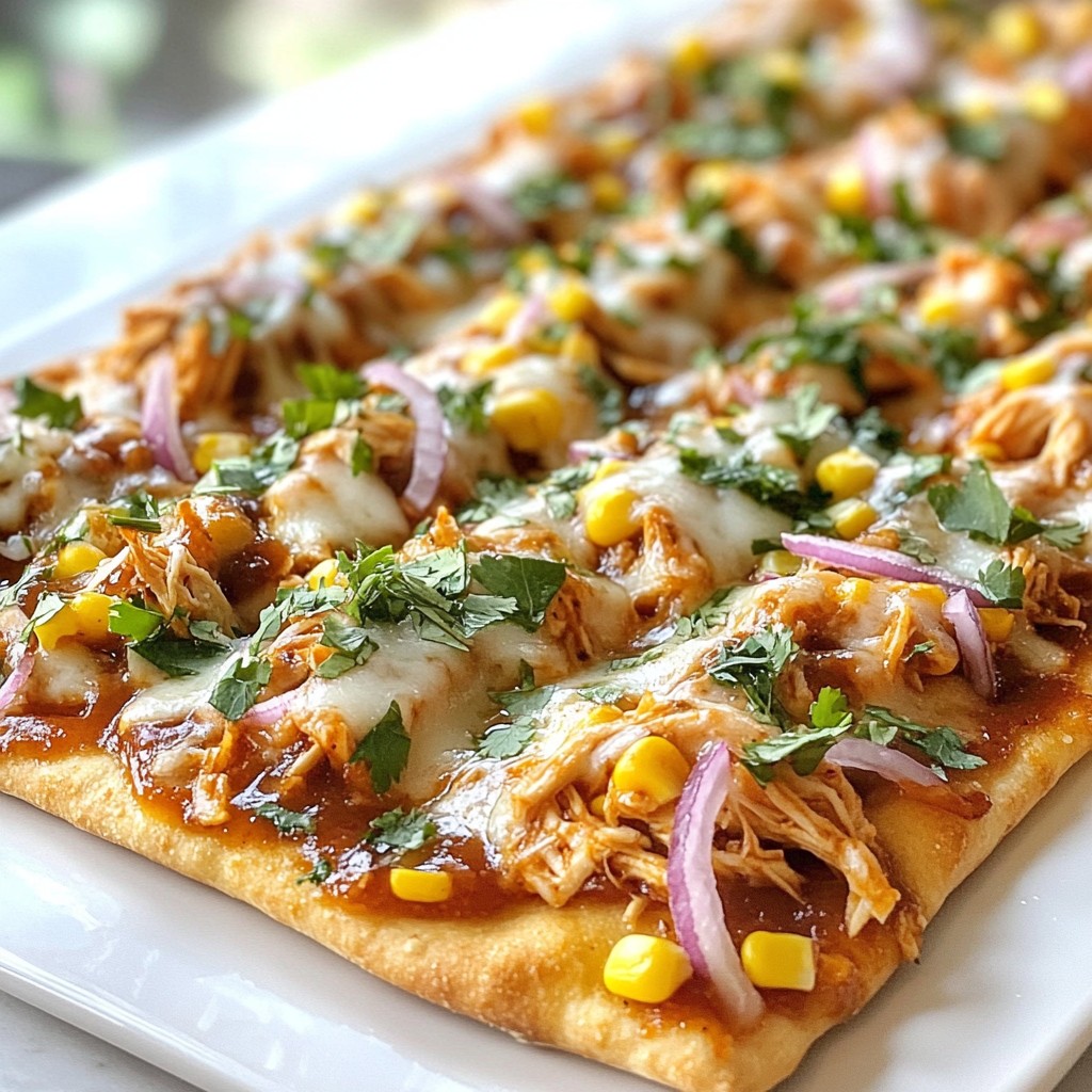 BBQ Chicken Flatbread Pizza Flavorful and Easy Recipe - Recipe Website
